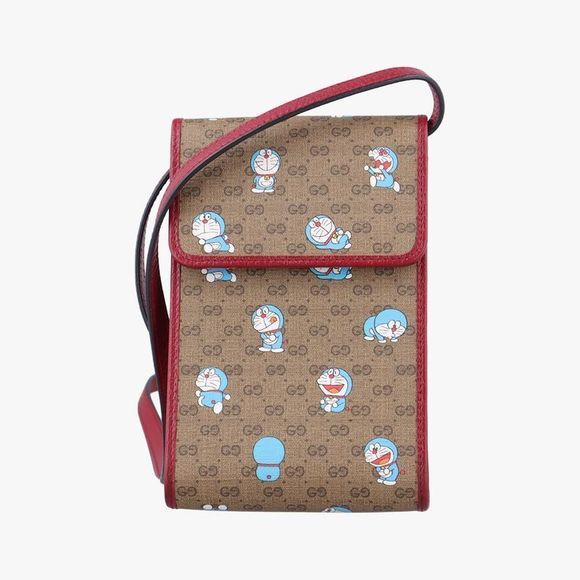 Gucci | Jackets & Coats | Gucci Gg Supreme Doraemon Collabor Beige And ...